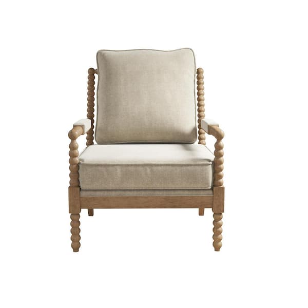 DHP Nemerson Beaded Accent Chair, Ivory/Seadrift DE89104 - The Home Depot