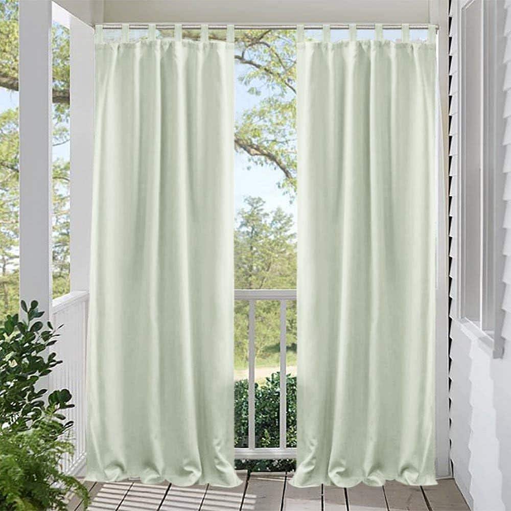Pro Space Hook and Loop Tape Outdoor Blackout Curtain Privacy for Patio ...
