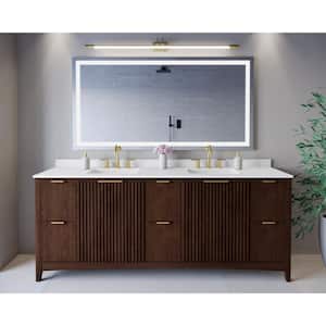 Wyndham Collection Palmilla 48 in. Single Freestanding Dark Walnut Bath ...