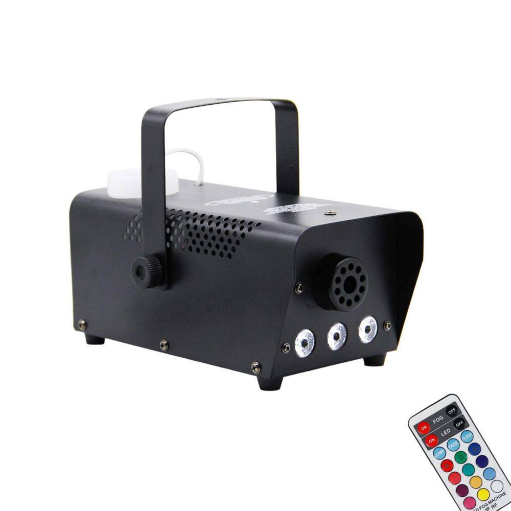 Justincity 500-Watt 350ml Fog Machine with 7 Colors Lights and Wireless ...