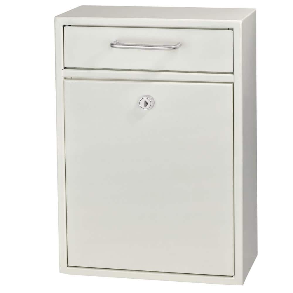 Mail Boss Olympus Locking Wall-Mount Drop Box with High Security ...