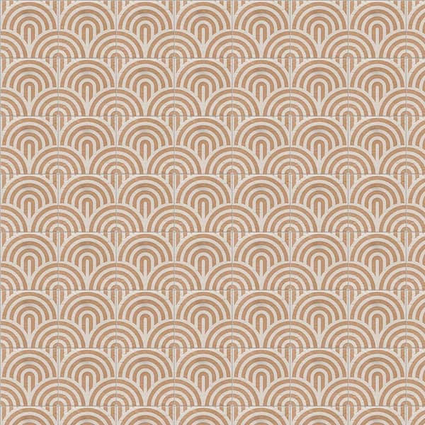 Jeffrey Court Stellar Cloud Terra Cotta 8 in. x 8 in. Matte Porcelain ...