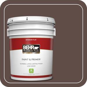 5 gal. #730B-7 English Manor Flat Low Odor Interior Paint & Primer