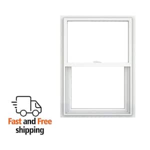 JELD-WEN V-2500 Series 35.5 in. x 59.5 in. Single Hung Vinyl Low-E ...