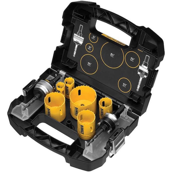 DEWALT 8-Piece Plumbers Hole Saw Kit D180001 - The Home Depot