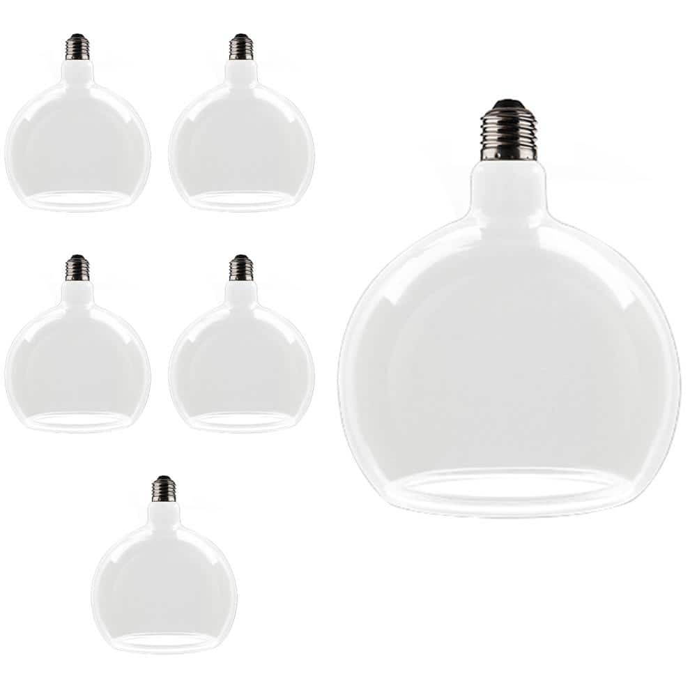 Feit Electric 60-Watt Equivalent Round Dimmable Oversized Clear Glass ...