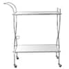 SAFAVIEH Lucretius Silver Serving Cart FOX2556A - The Home Depot