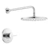 Delta Modern1-Handle Wall Mount Shower Trim Kit in Chrome (Valve Not ...