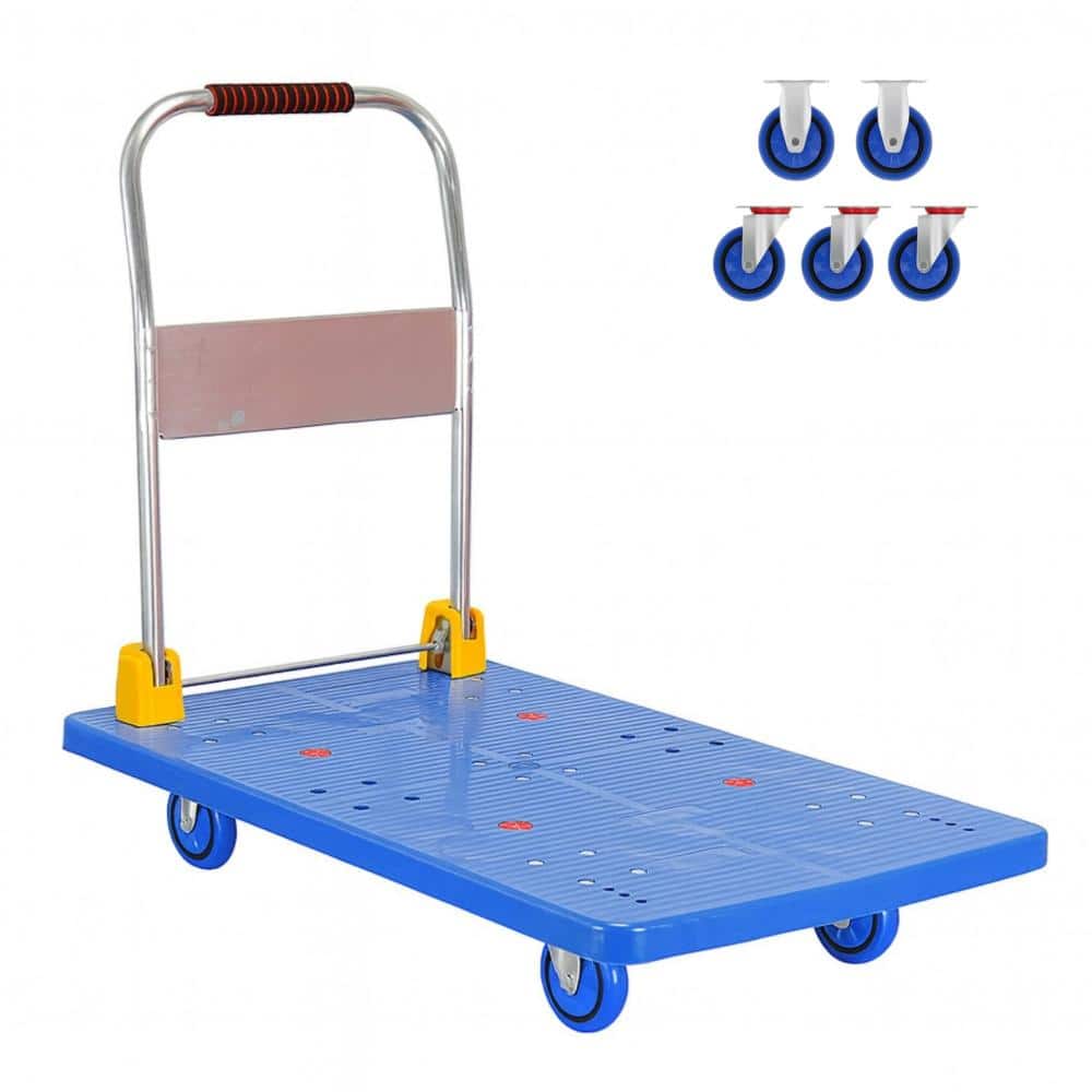 Reviews for Miscool Amie 1320 lb. Blue Heavy-Duty Steel Foldable Push ...