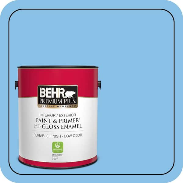 BEHR PREMIUM PLUS 1 gal. #P510-3 Rhodes Hi-Gloss Enamel Interior ...