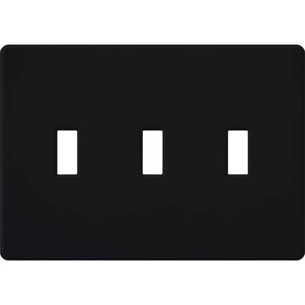Lutron Fassada 3 Gang Toggle Switch Cover Plate for Dimmers and ...
