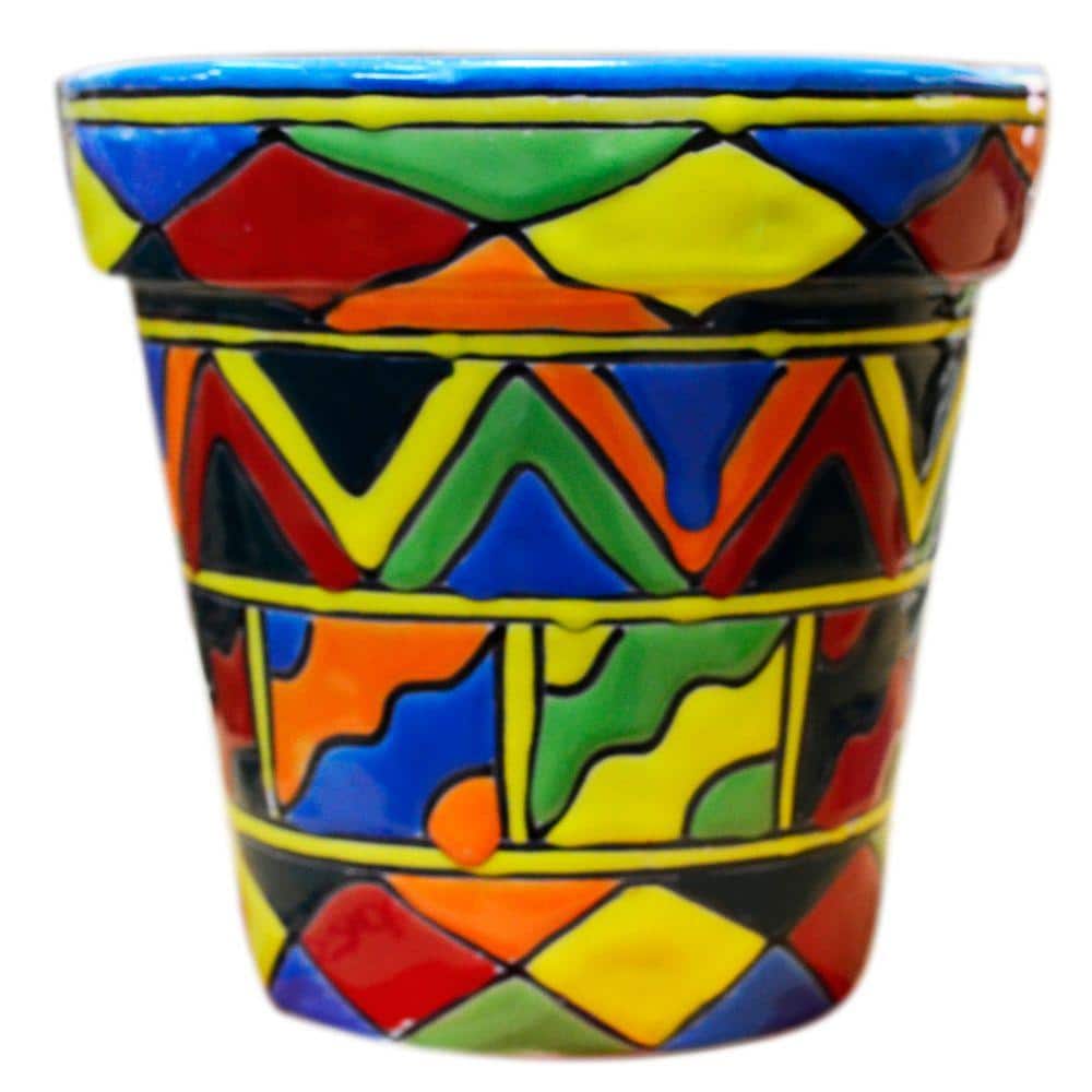 Ravenna Pottery Talavera 6 in. Round Ceramic Vase - S 4 RTV200-S 4 ...