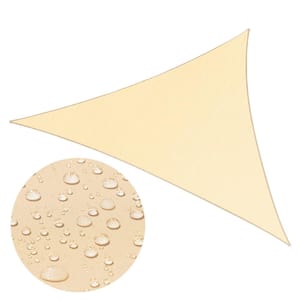 ROYAL SHADE Waterproof 16 ft. x 16 ft. x 16 ft. Triangle Shade Sail ...