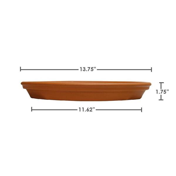 Vigoro 14 in. LARGE CLAY Saucer CERAMIC 90036100 - The Home Depot