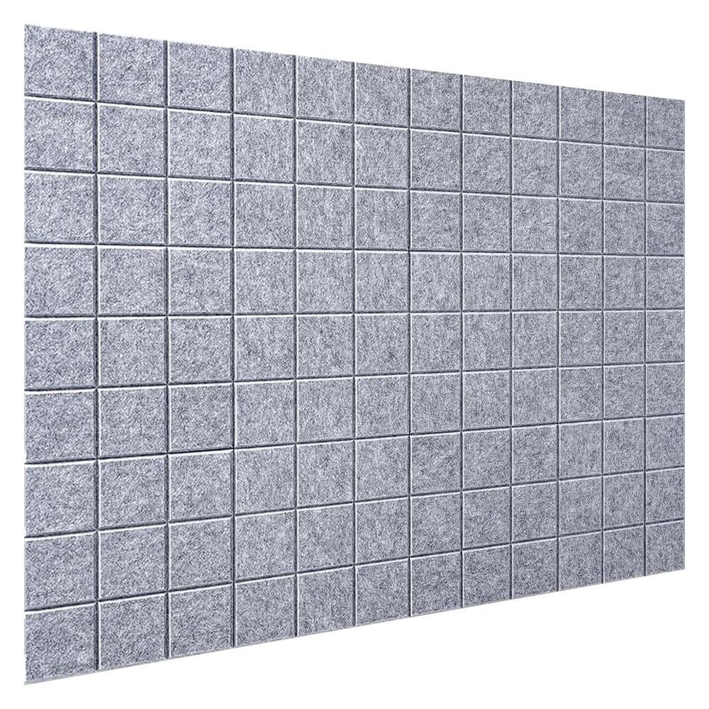 Afoxsos 48 x 36 Large Felt Cork Board Light Grey, Eco-Friendly, Noise ...