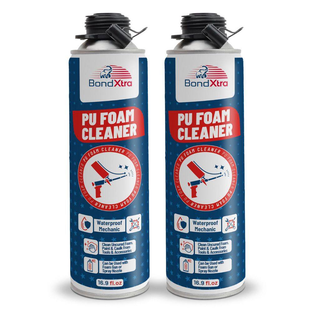 BondXtra BX410 Foam Gun Cleaner 16.9 oz.-Ideal for Cleaning PU ...