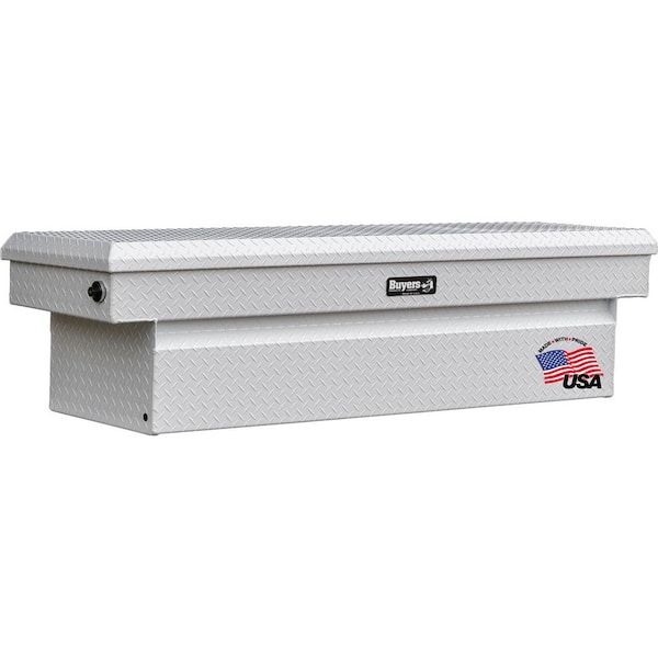 Crescent Jobox 71 in. White Steel Full Size Dual Gull Wing Lid ...