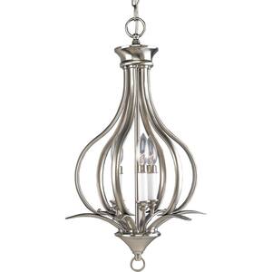Progress Lighting Trinity Collection 5-Light Brushed Nickel Etched ...