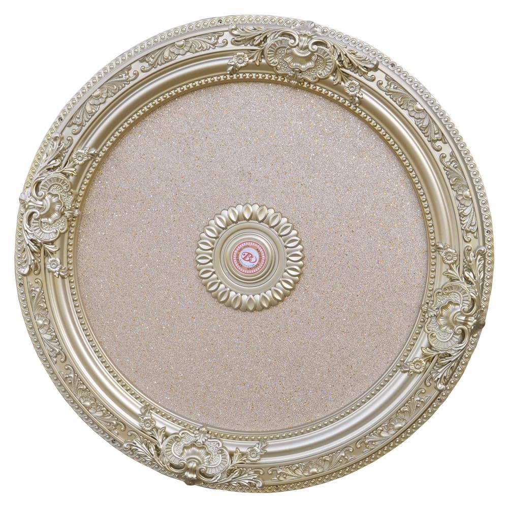 AFD 36 in. x 2.50 in. x 36 in. Rose Gold Round Chandelier Polysterene ...