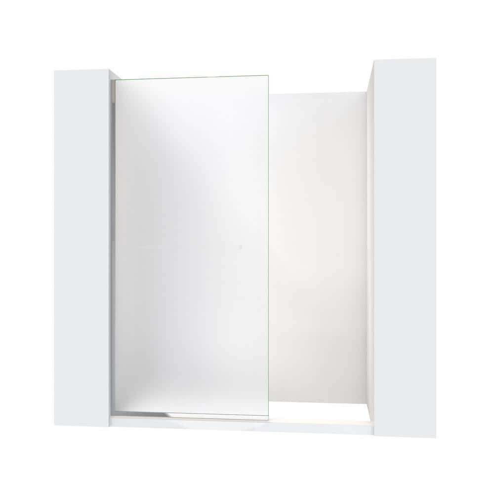 DreamLine Linea 34 in. W x 72 in. H Frameless Shower Screen in Chrome ...