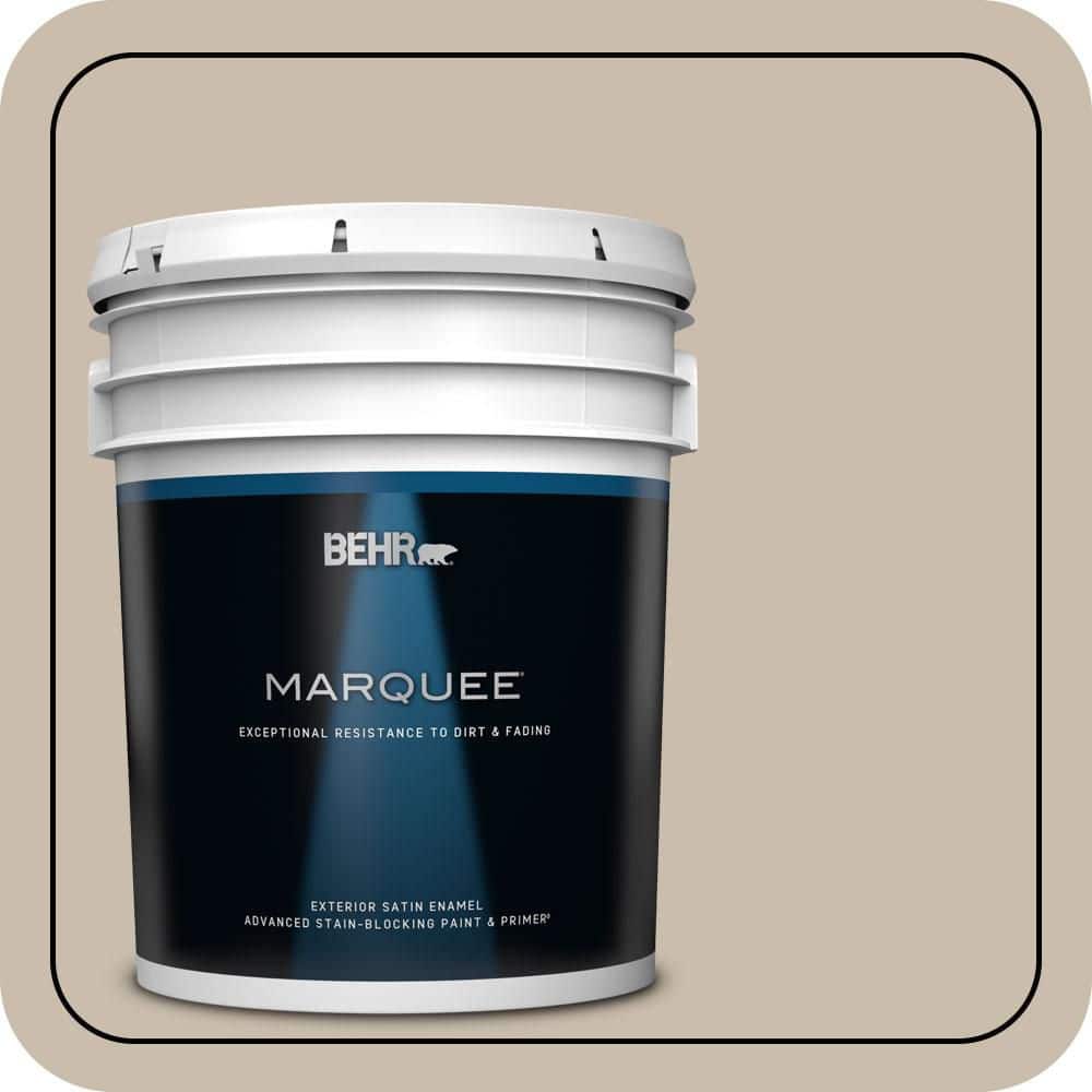BEHR MARQUEE 5 gal. #T13-8 Matrix Satin Enamel Exterior Paint & Primer ...