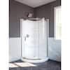 Delta 38 in. L x 38 in. W x 72 in. H Corner Pan/Wall/Door Shower Stall ...