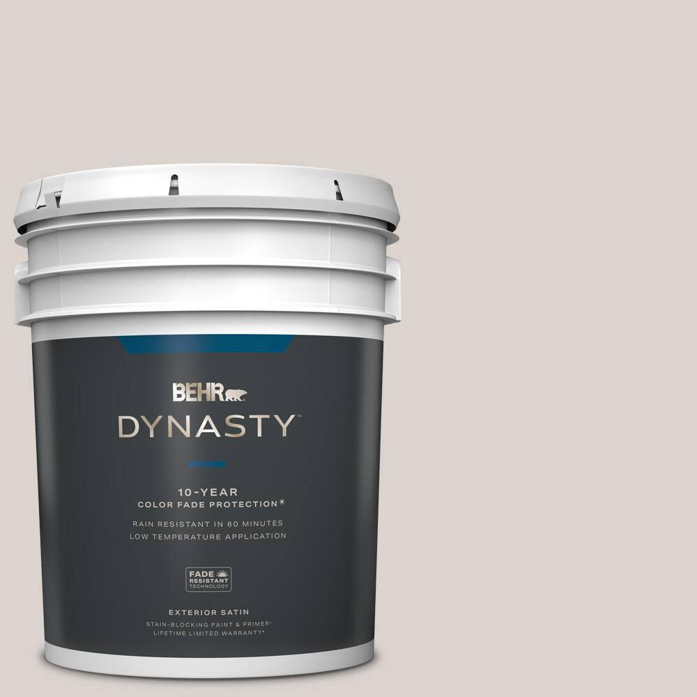BEHR DYNASTY 5 gal. #PWN-72 Baked Biscotti Satin Enamel Exterior Stain ...