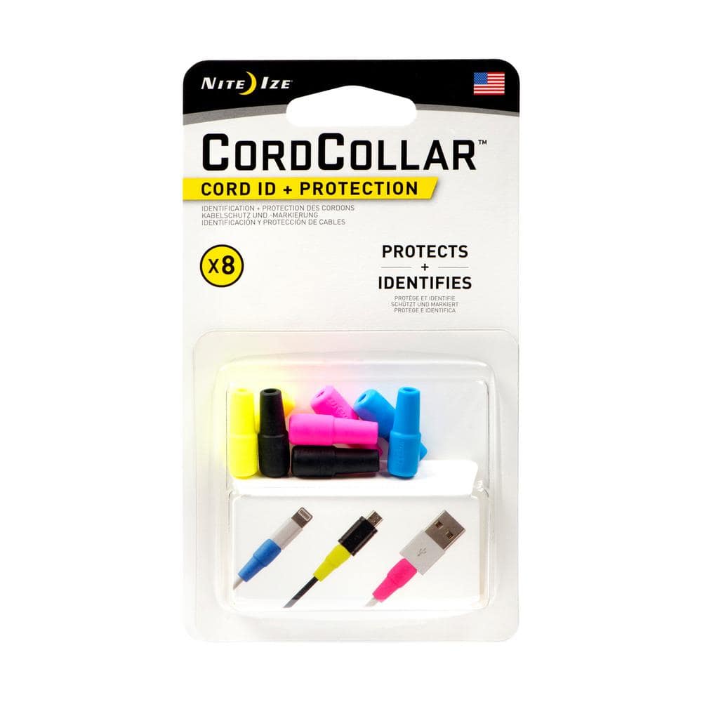 Nite Ize Cord Collar - Cord ID and Protection Assorted (8-Pack) GCC-A1 ...