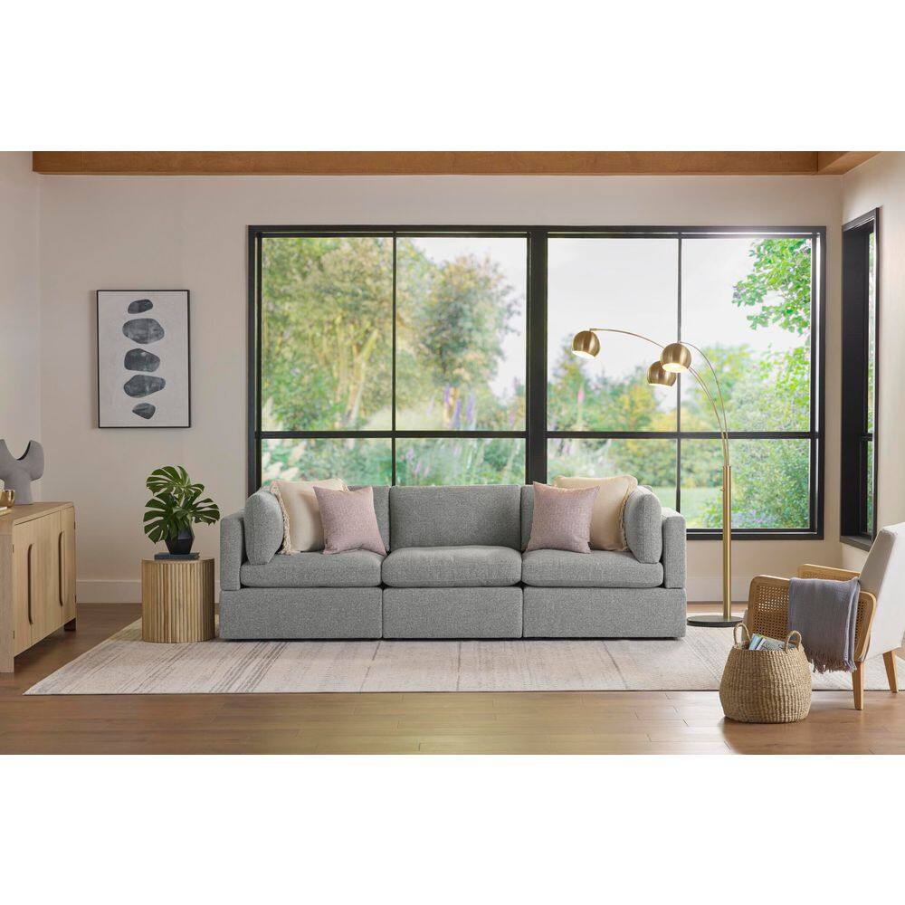 Home Decorators Collection Thorton Standard Sofa Combo in Grey 105in ...