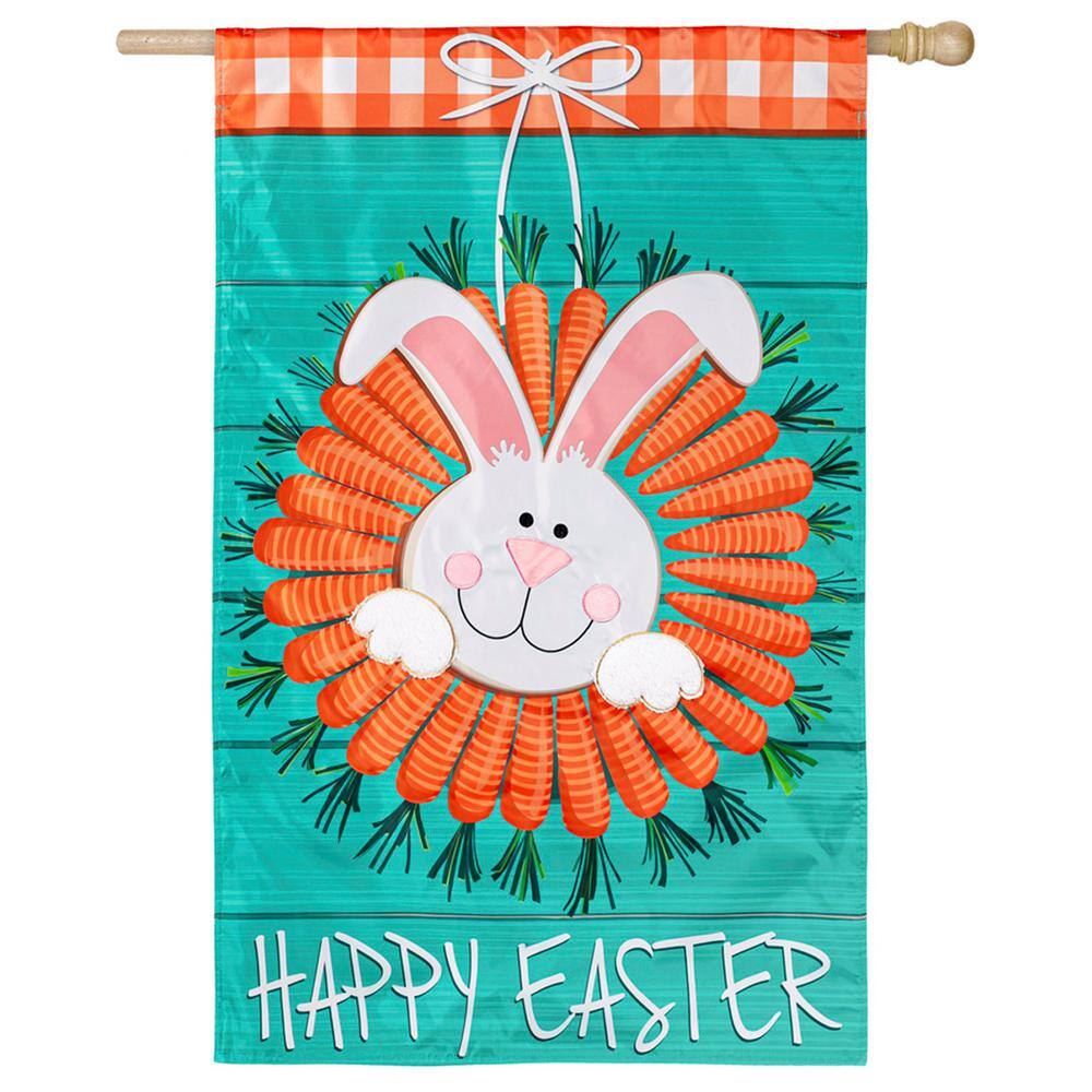 Evergreen Enterprises 2-1/3 ft. x 3-2/3 ft. Carrot Wreath House ...