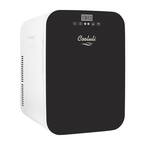 COOLULI Concord 0.7 cu. ft. Retro Mini Fridge in Black without Freezer ...
