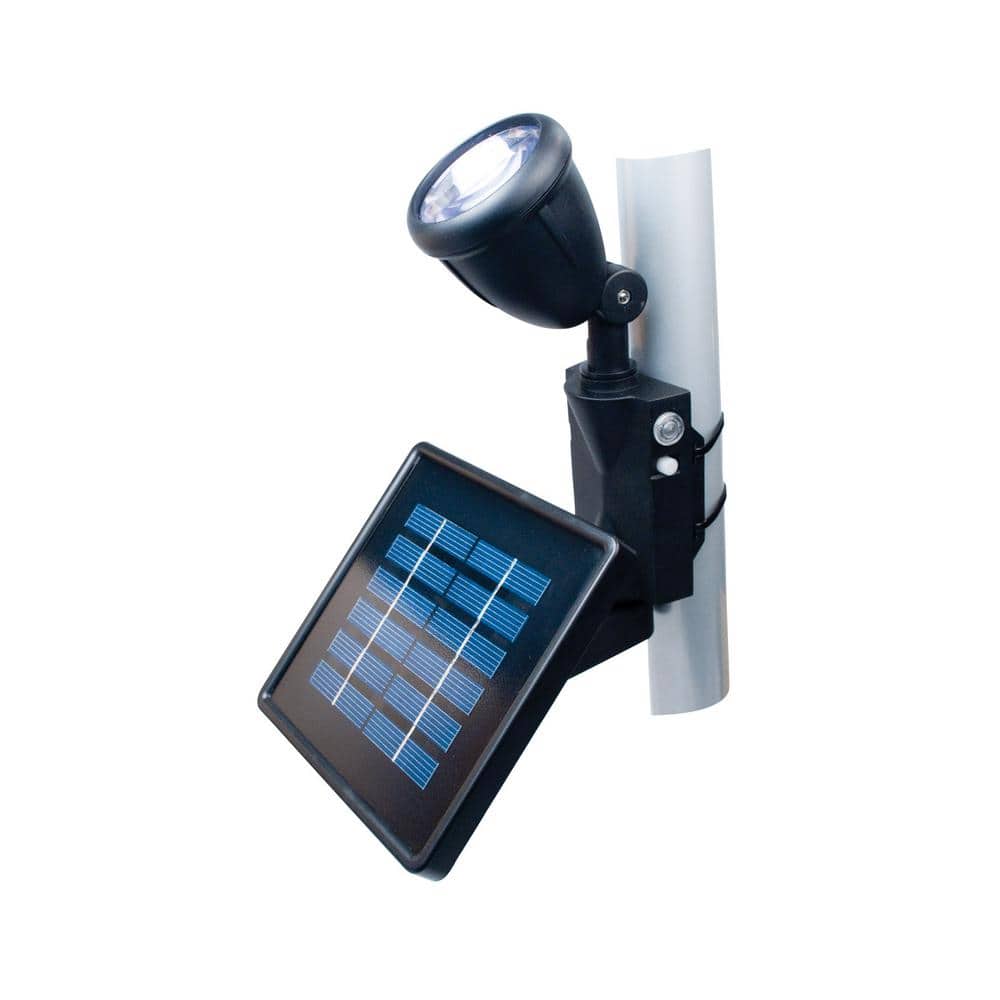 MAXSA Black Dusk to Dawn Solar Weather Resistance LED Flag Light 40334 ...