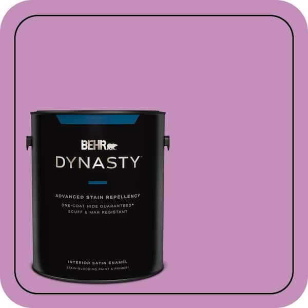 BEHR DYNASTY 1 gal. #670B-5 Pretty Petunia Satin Enamel Interior Stain ...