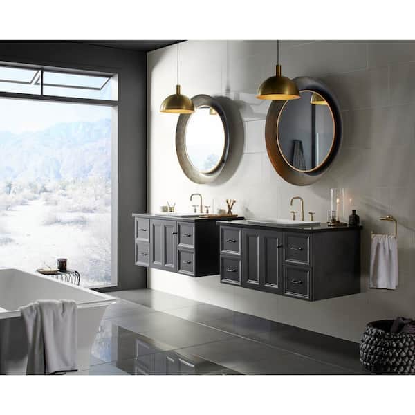 KOHLER Purist Wall Mounted Towel Ring in Vibrant Brushed Moderne Brass ...