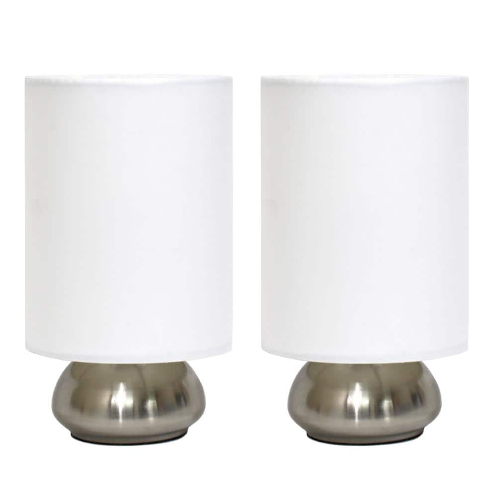 Creekwood home 9 in. Chic Elongated Shade Mini Touch Lamp Duo, for ...