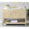 Home Decorators Collection Arcott 49 in. Single Sink Fluted Natural ...