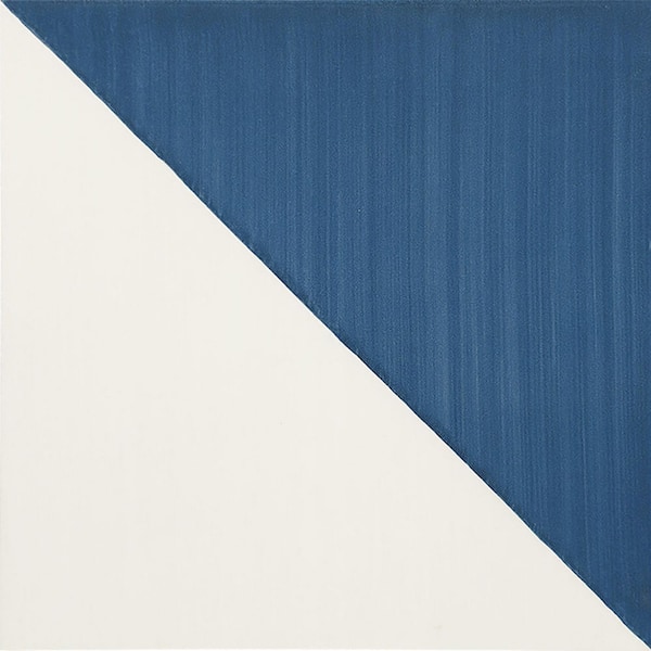 Marazzi Scenario Blu Triangle 8 in. x 8 in. Matte Porcelain Floor and ...