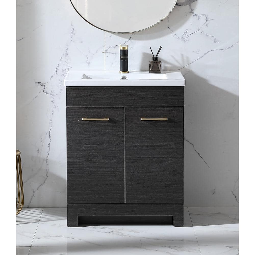 VAPSINT 24 in. W x 18 in. D x 34 in. H Freestanding Bath Vanity in ...