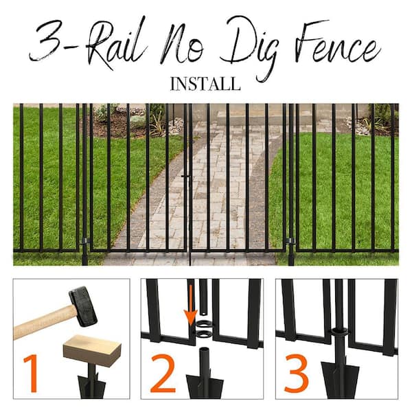 FORGERIGHT Heritage 46 in. H x 74 in W Steel Large No Dig Pre-Assembled ...