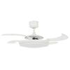 Fanaway Evo1 White Retractable 4-blade 48 in. LED Ceiling Fan with ...