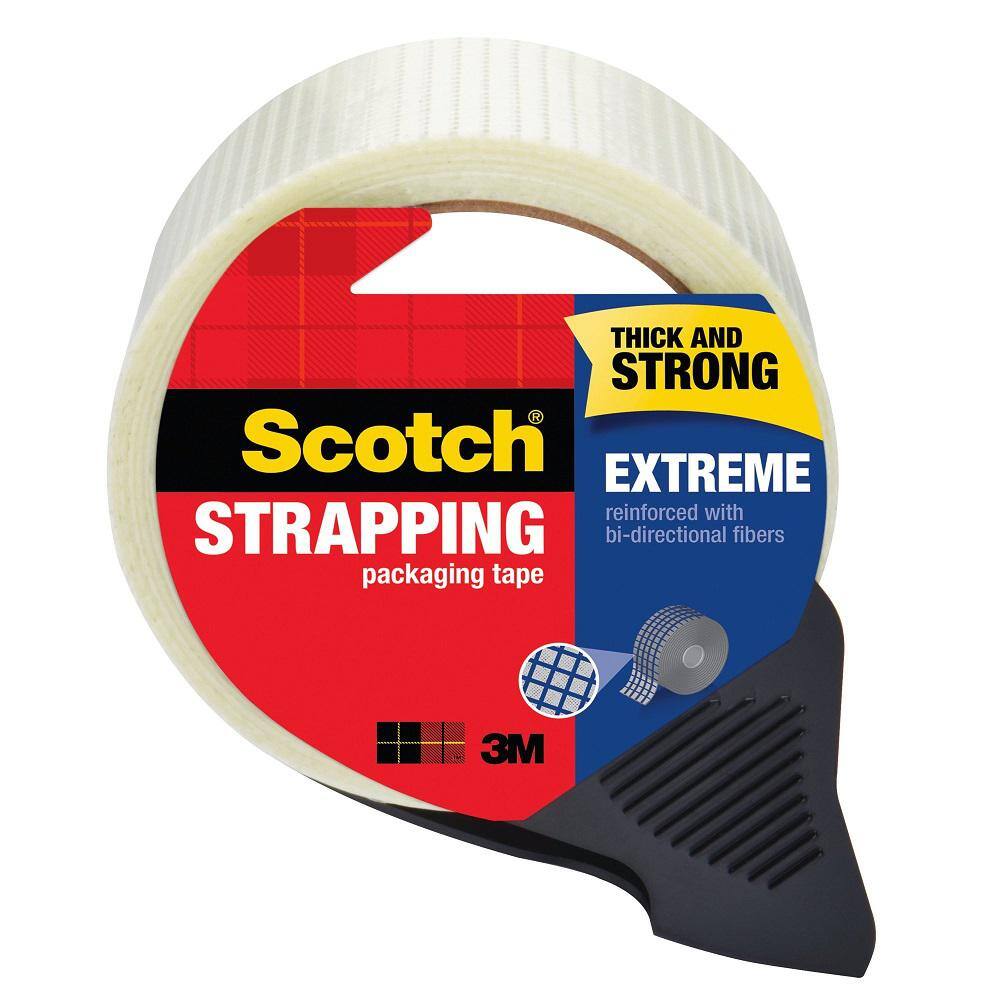 3M Scotch 1.96 in. x 21.8 yds. Extreme Shipping Strapping Tape with ...
