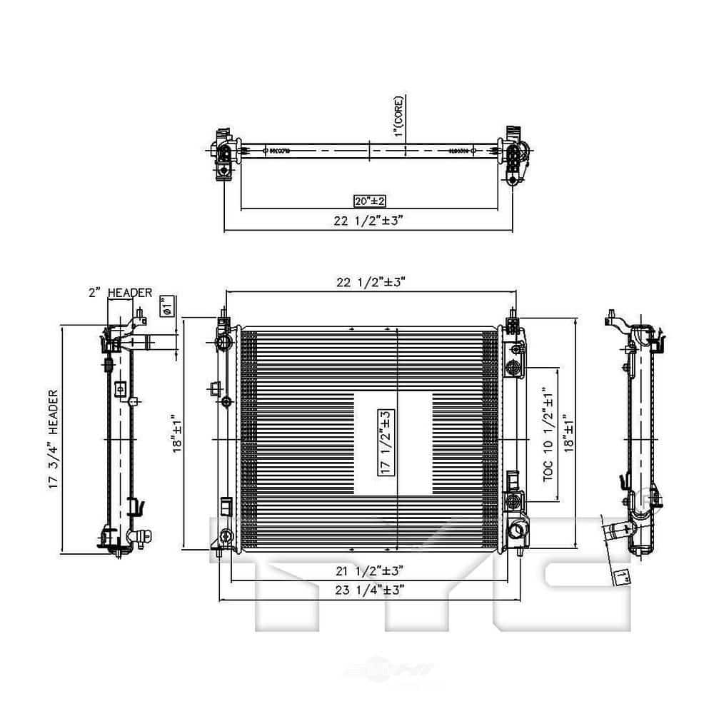 TYC Radiator 13303 - The Home Depot