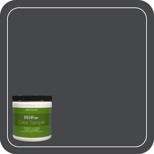 BEHR PREMIUM PLUS 8 oz. #PPU26-23A Dark Secret Semi-Gloss Interior ...