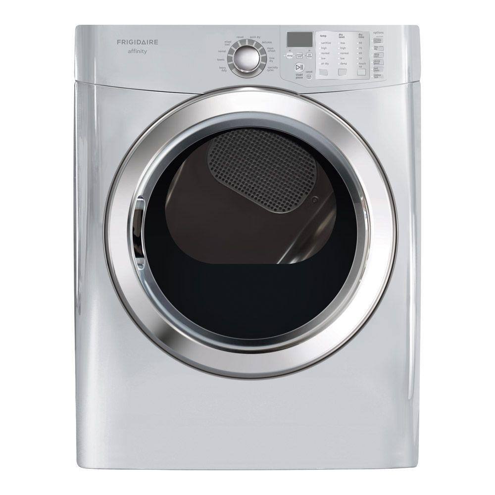 Frigidaire Affinity 7.0 cu. ft. Gas Dryer with Steam in Classic Silver ...