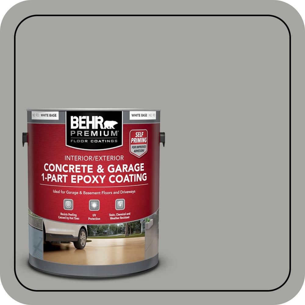 BEHR PREMIUM 1 gal. #PPU24-18 Great Graphite Self-Priming 1-Part Epoxy ...