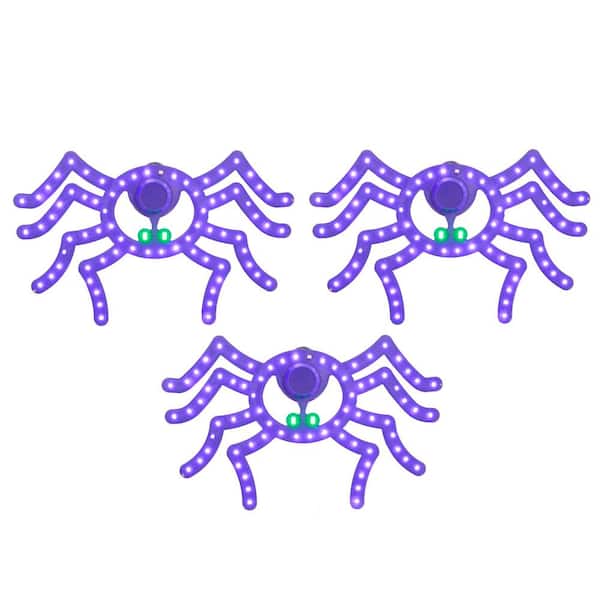Reviews for Home Accents Holiday 10 in. Halloween Classics Twinkling LED Spiders 3-Pack H25 | Pg ...