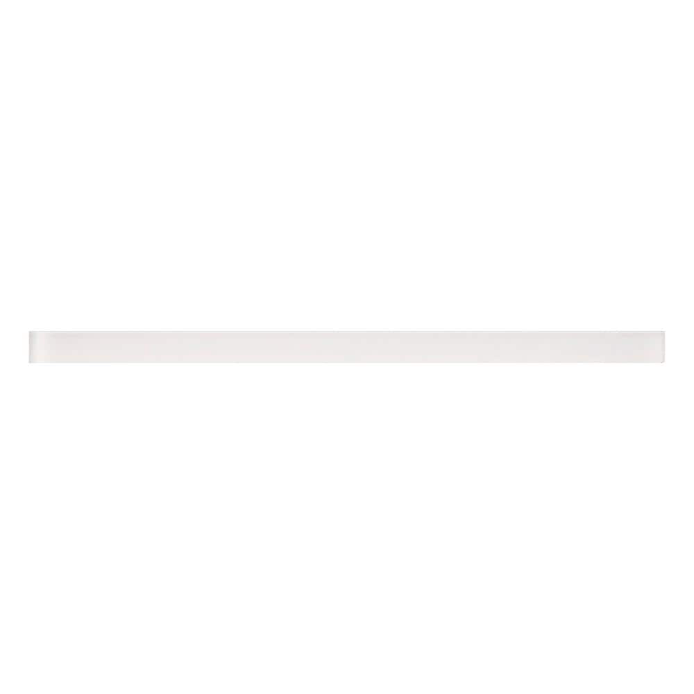 Apollo Tile Colorway 0.6 in. x 12 in. White Glass Matte Pencil Liner ...