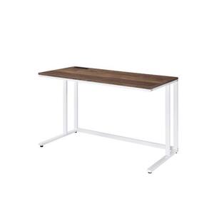 maocao hoom 47.24 in. White Metal Adjustable Height Computer Desk with ...