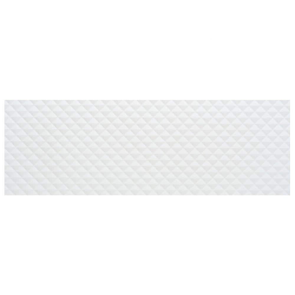 Ivy Hill Tile Rejuvenate Pillowed White 4 in. x 0.42 in. Polished ...