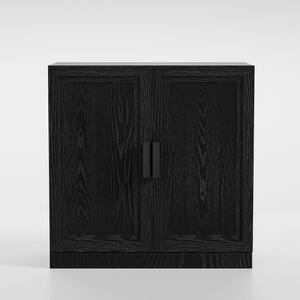 Prepac Simply Modern Black 30 in. H x 30.75 in. W x 16 in. D 2 Door ...